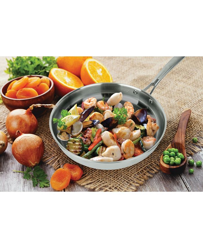 MasterPan 3-Ply Stainless Steel ILAG Premium Non-Stick Scratch ...