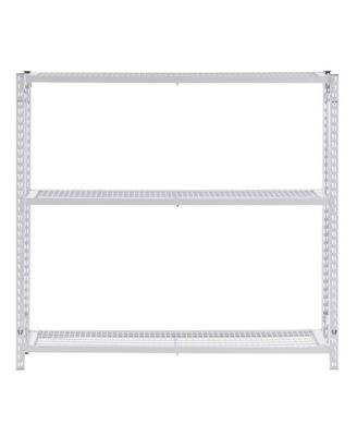 Edsal White 3 Tier Steel Shelving Unit - Macy's