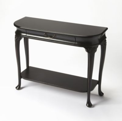 Ridgeland Black Licorice Console Table, Quick Ship - Macy's