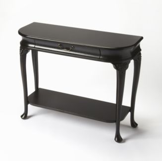 Ridgeland Black Licorice Console Table, Quick Ship - Macy's