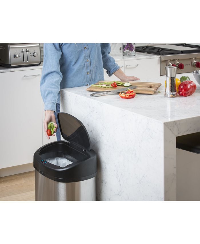 Hamilton Beach Stainless Steel Motion Sensor 2 Piece Trashcan Set - Macy's