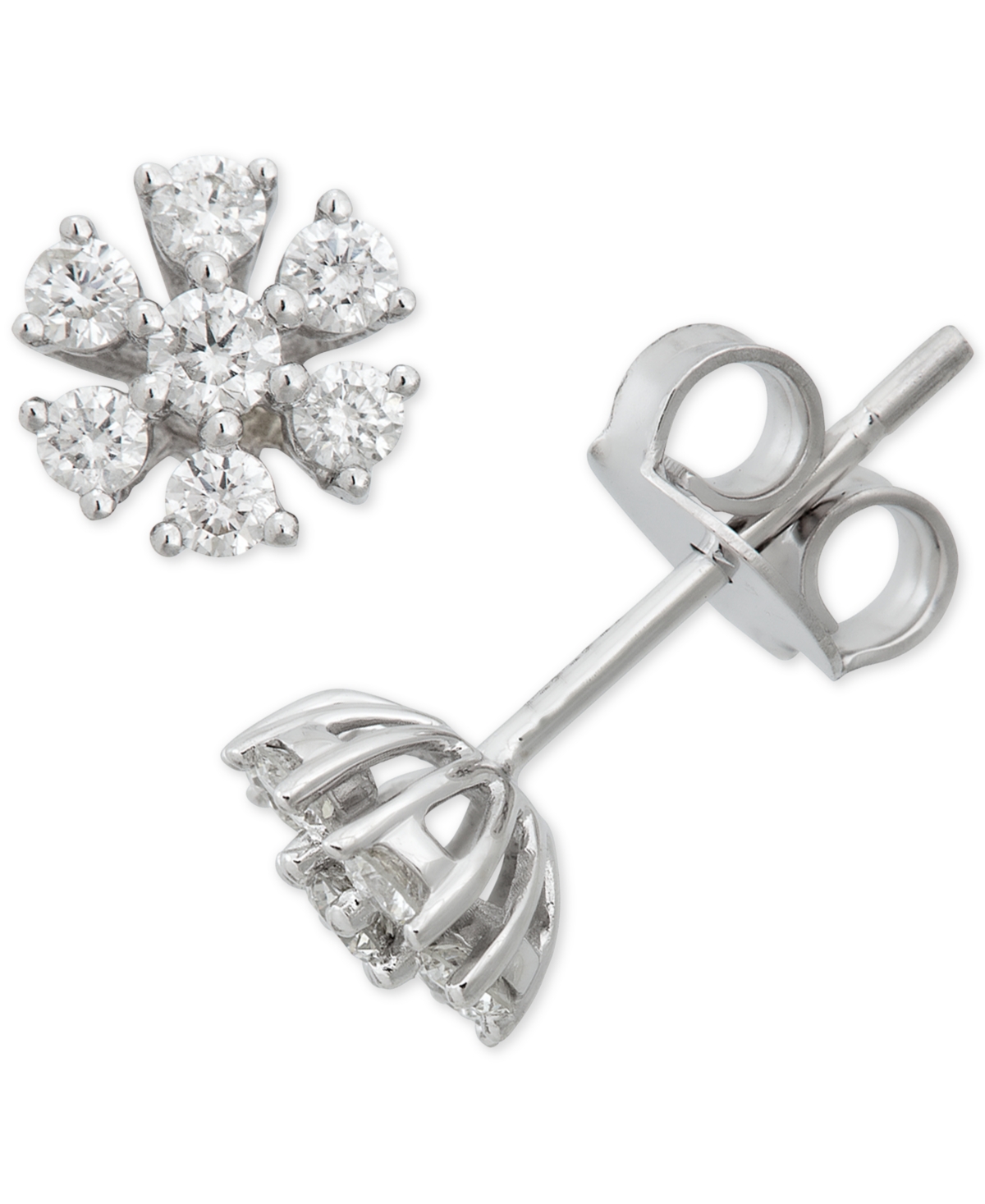Click here for Diamond Floral Starburst Stud Earrings (1/4 ct. t.... prices