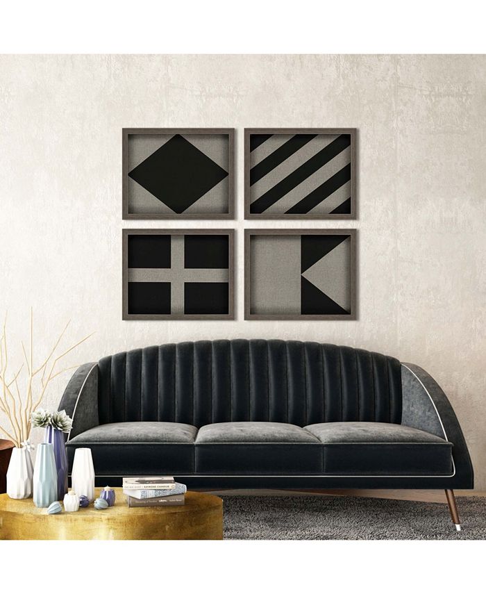 Paragon Picture Gallery Paragon Nautical Flags III Framed Wall Art Set ...