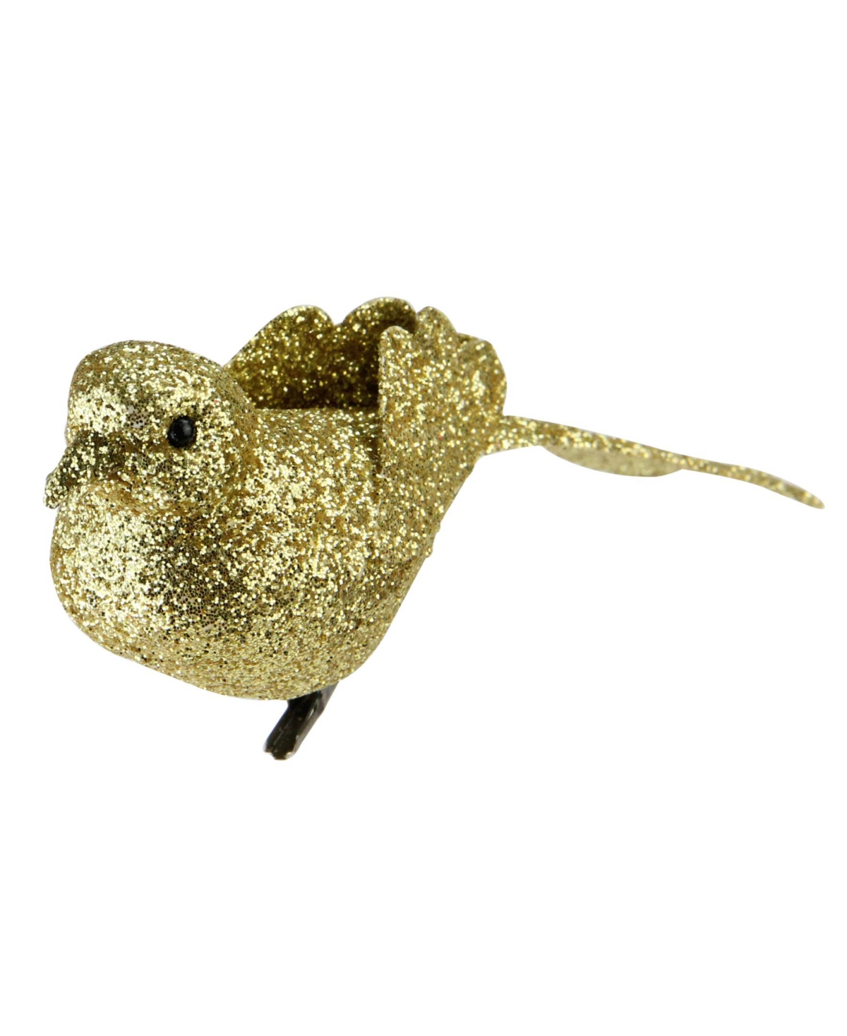 Click here for Northlight 6 Bright Gold Clip-On Glittered Bird Ch... prices