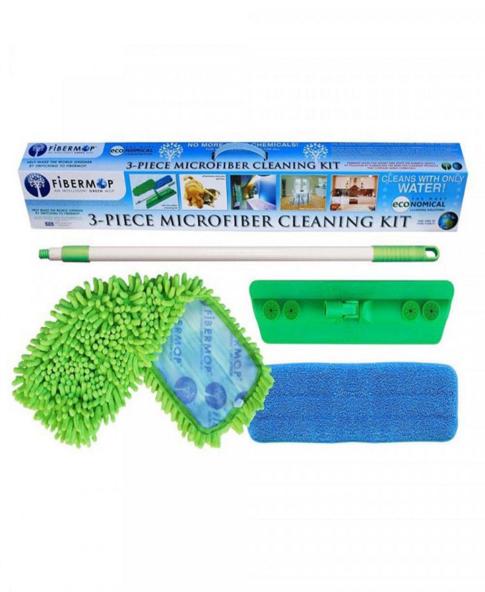 Fibermop 3 Piece Microfiber Cleaning Kit - Macy's