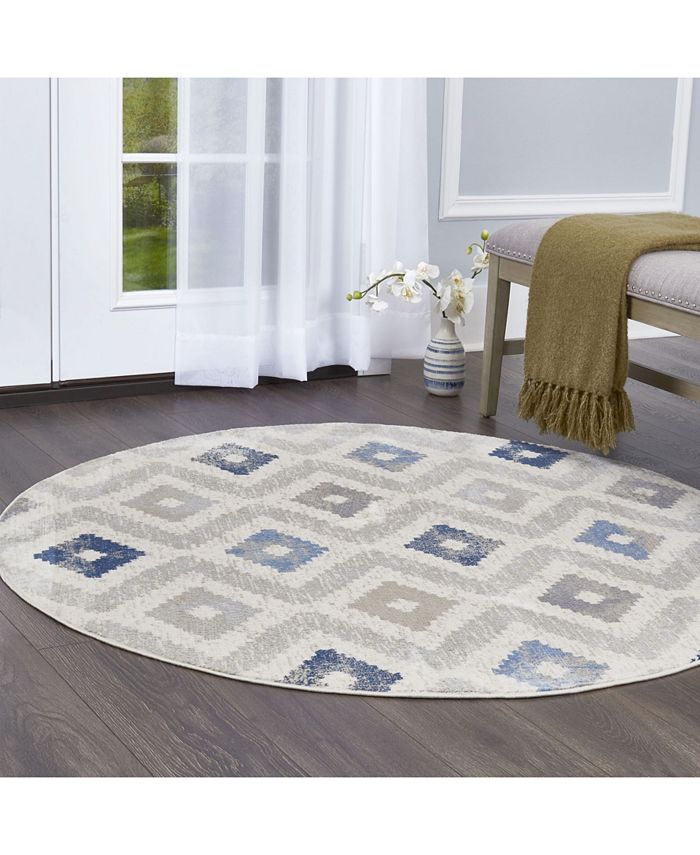 Global Rug Designs Global Rug Design Barstow BAR03 Ivory Area Rug ...