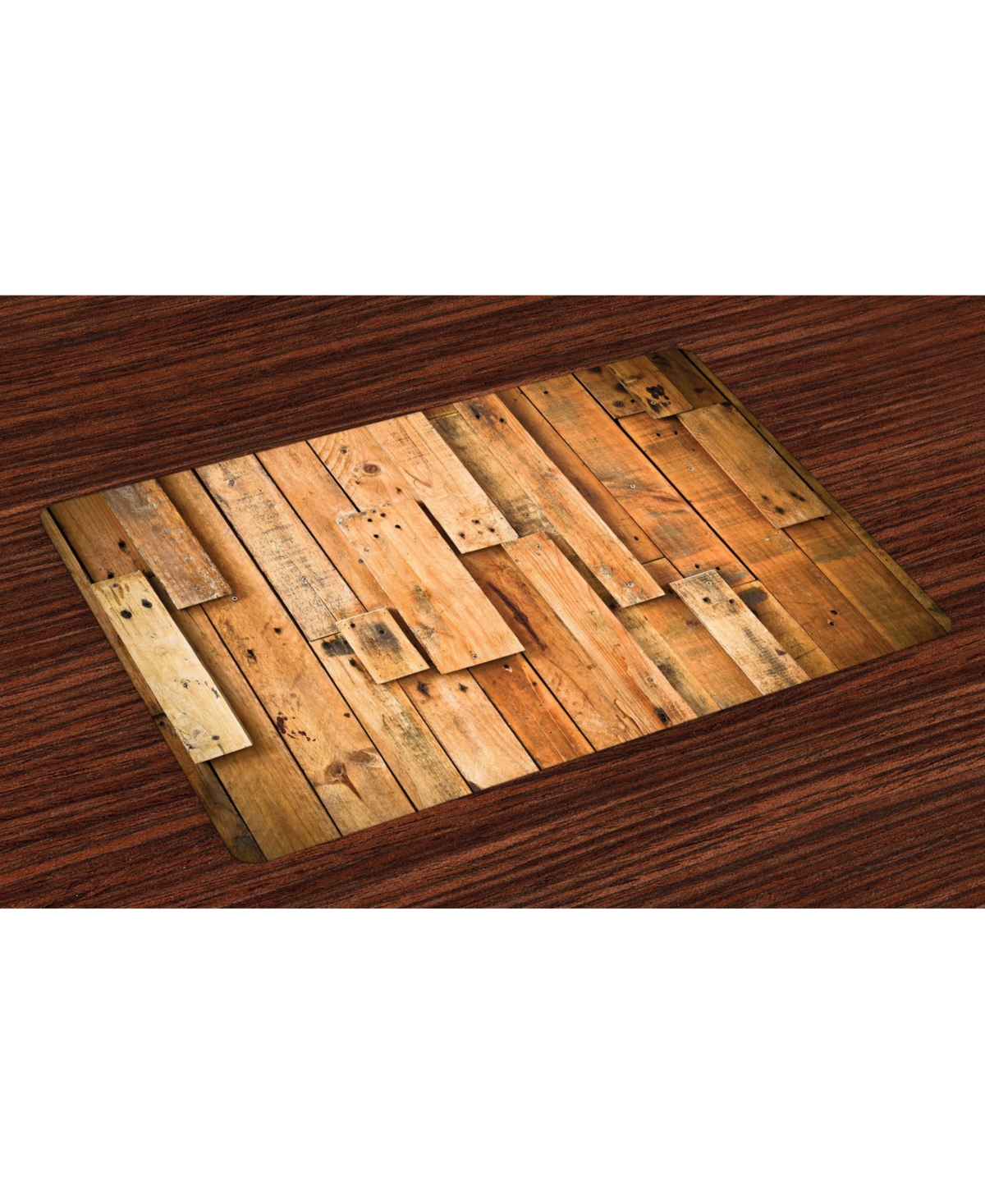 Click here for Ambesonne Wooden Place Mats  Set of 4 - Multi prices