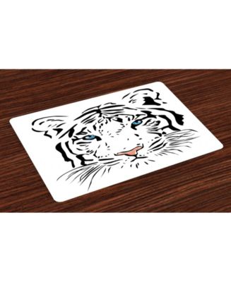 Ambesonne Tattoo Place Mats, Set of 4 - Macy's