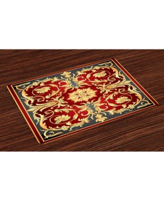Ambesonne Turkish Pattern Place Mats, Set of 4 - Macy's