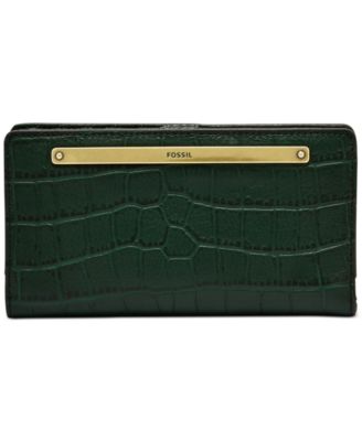 Fossil Liza Leather Slim Bifold Wallet - Macy's