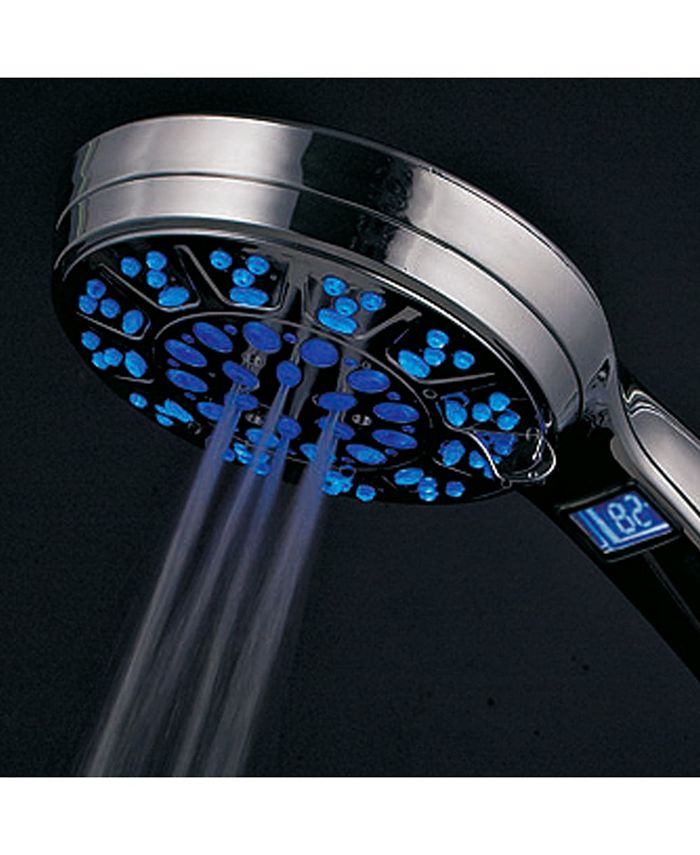 HotelSpa Hotel Spa 3 Color LED Hand Shower with Temperature Display ...