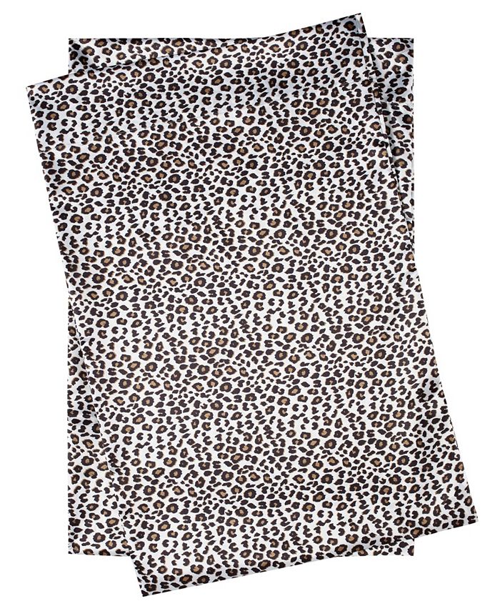 Betsey Johnson Betseys Leopard Satin Sheet Set, Queen - Macy's