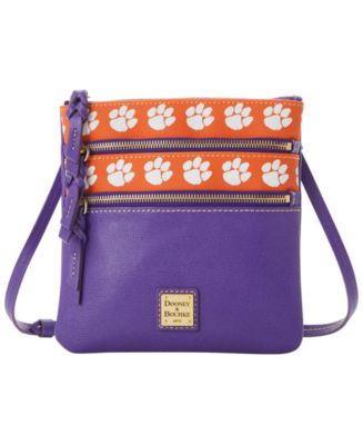 Dooney & Bourke Women's Orange, Purple Clemson Tigers Triple-Zip ...