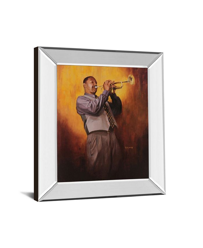 Classy Art Trumpet Player Mirror Framed Print Wall Art, 22" x 26" - Macy's