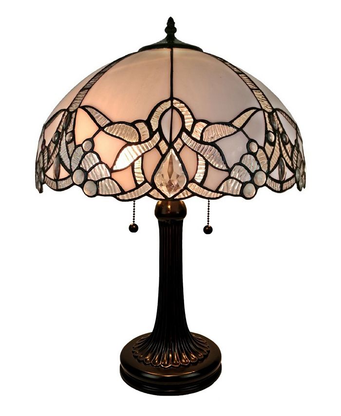 Amora Lighting Tiffany Style Jeweled Table Lamp - Macy's