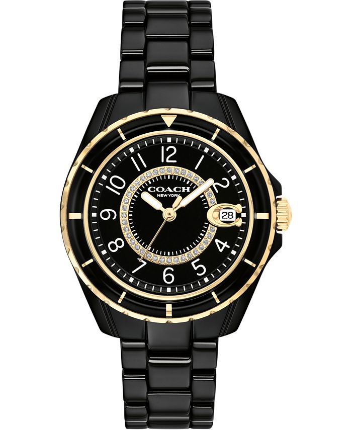 COACH Women's Preston Black Ceramic Bracelet Watch 32mm - Macy's