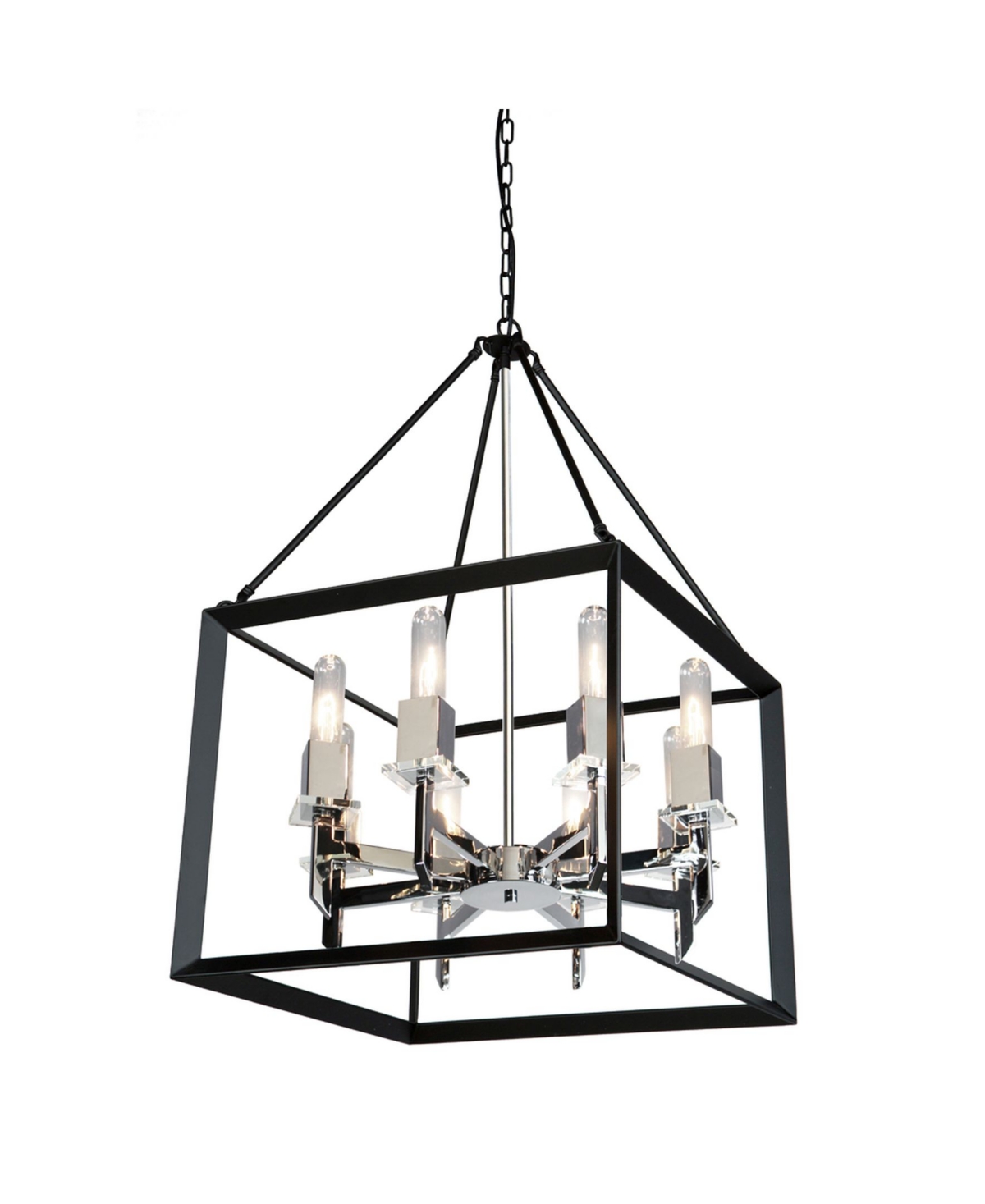 Click here for Artcraft Lighting Vineyard Chandelier - Black  Chr... prices