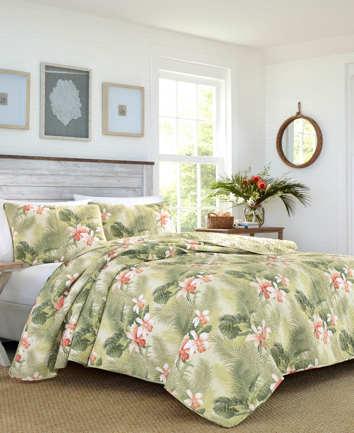Click here for Tommy Bahama Tropical Orchid Palm Reversible 3 Pie... prices