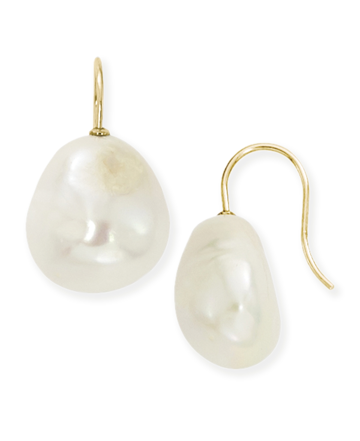 Click here for Cultured Baroque Pearl (12 mm) Drop Earrings Set i... prices