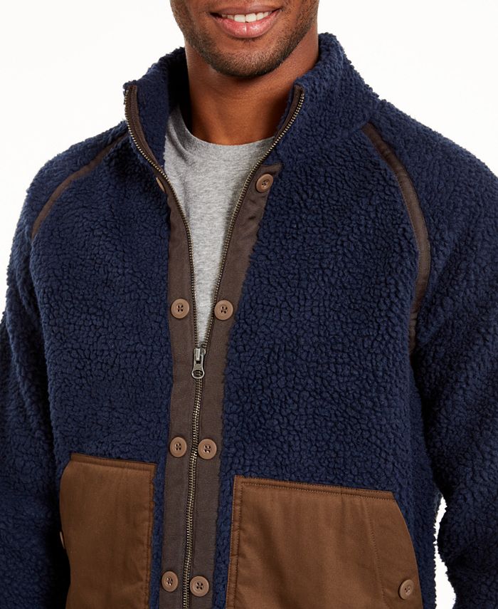American Rag Men's Colorblocked Fleece Jacket, Created for Macy's - Macy's