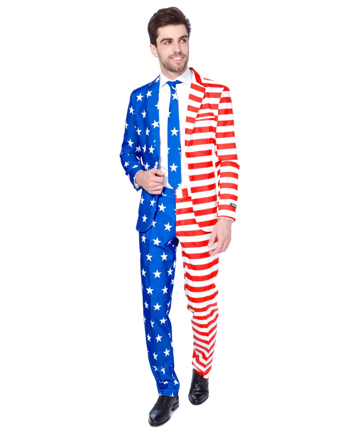 Click here for Suitmeister Mens Usa Suit - American Flag Outfit S... prices
