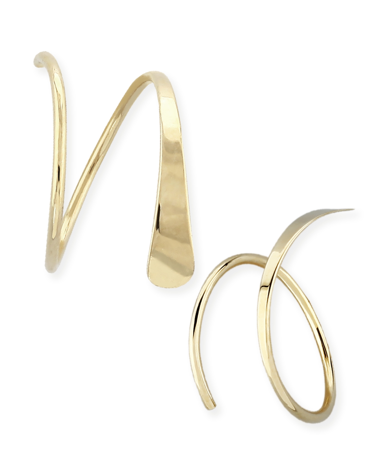 Click here for Endless Wire Cuff Earrings Set in 14k Gold - Gold prices