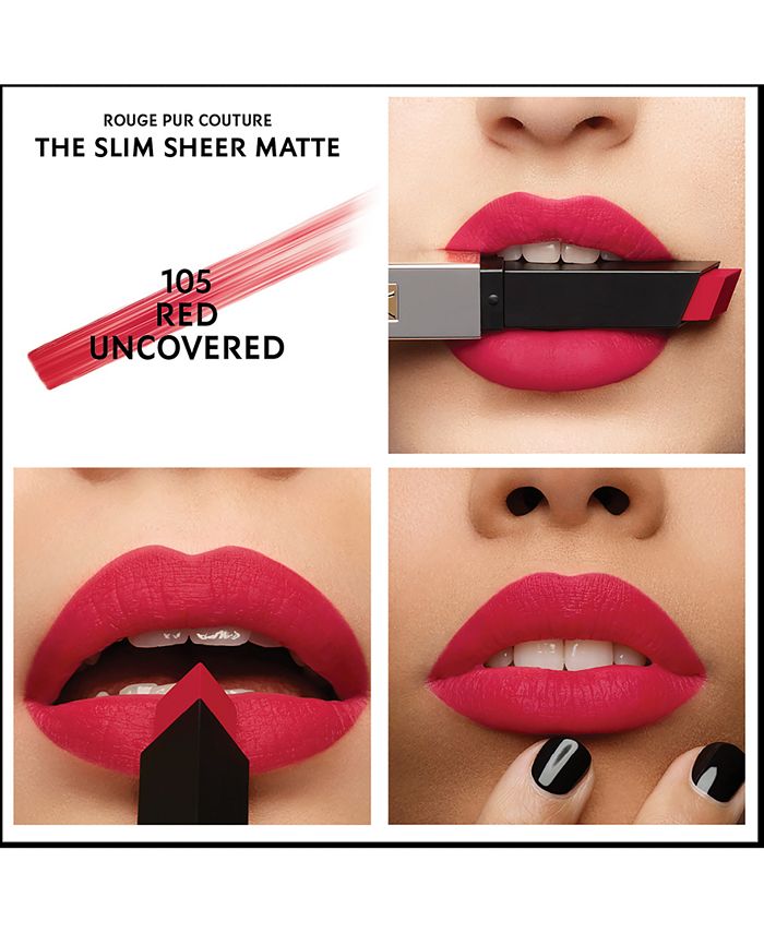 Yves Saint Laurent Rouge Pur Couture The Slim Sheer Matte Lipstick & Reviews - Makeup - Beauty ...