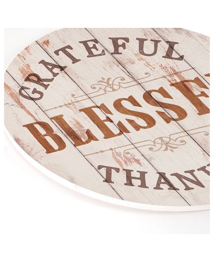 P Graham Dunn Grateful Thankful Blessed Wall Art - Macy's
