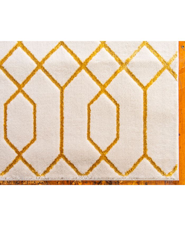 Marilyn Monroe Glam Mmg001 White/Gold 2' x 6' Runner Rug & Reviews ...