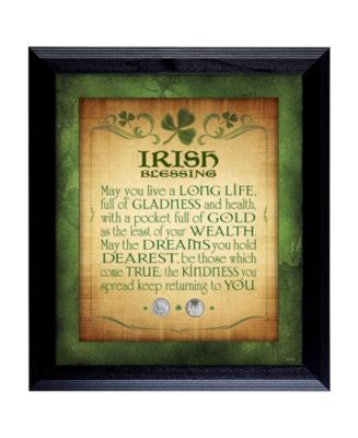 American Coin Treasures Irish Blessing with 2 Three Pence Wall Frame ...