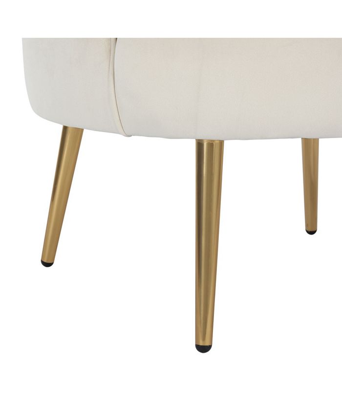 Novogratz Collection Presley Modern Glam Seashell Accent Chair - Macy's