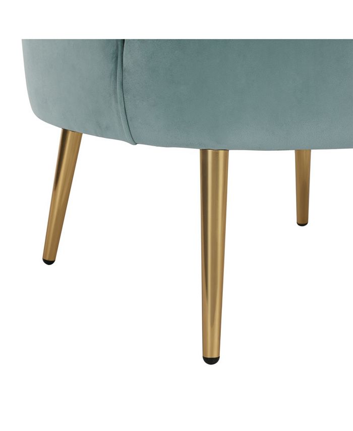 Novogratz Collection Presley Modern Glam Seashell Accent Chair - Macy's