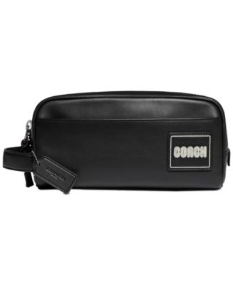 COACH Men's Leather Travel Kit - Macy's