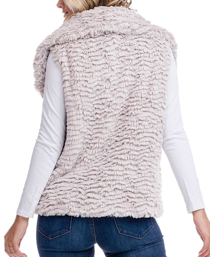 Fever Faux Fur Vest - Macy's