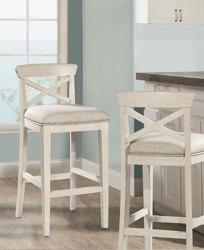 Hillsdale Furniture Bayview Non-Swivel Bar Height Stool Set of 2 ...