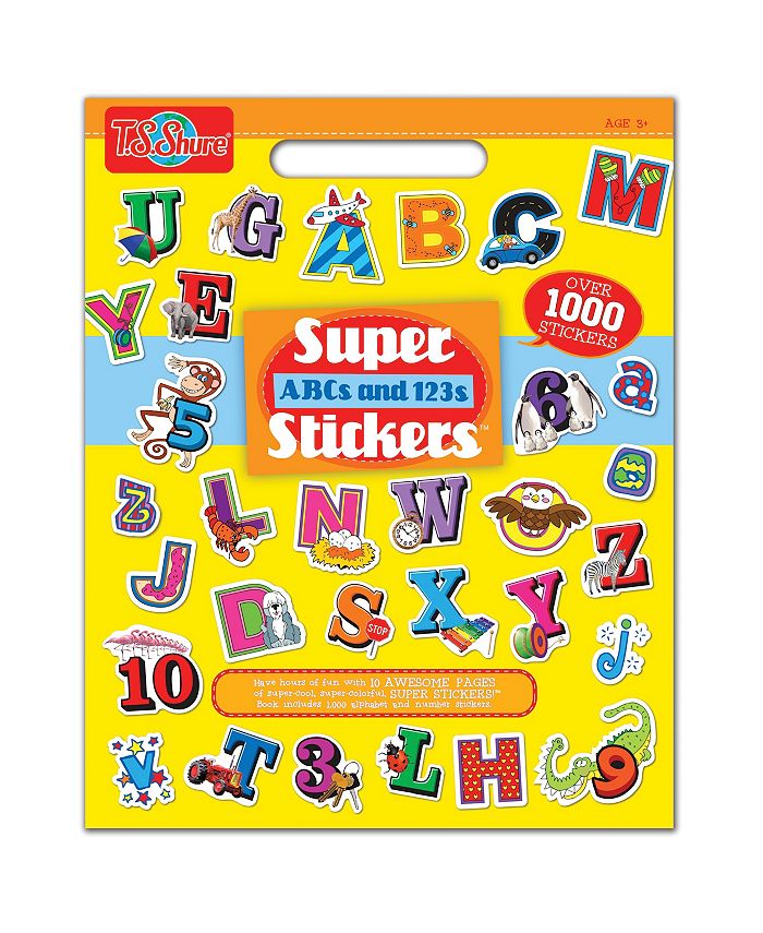T.S. Shure ABCs and 123S Super Stickers Book - Macy's