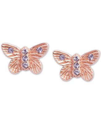 Olivia Burton Quartz Butterfly Stud Earrings - Macy's