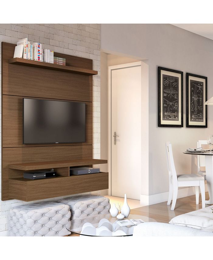 Manhattan Comfort City 1.2 Floating Wall Theater Entertainment Center ...