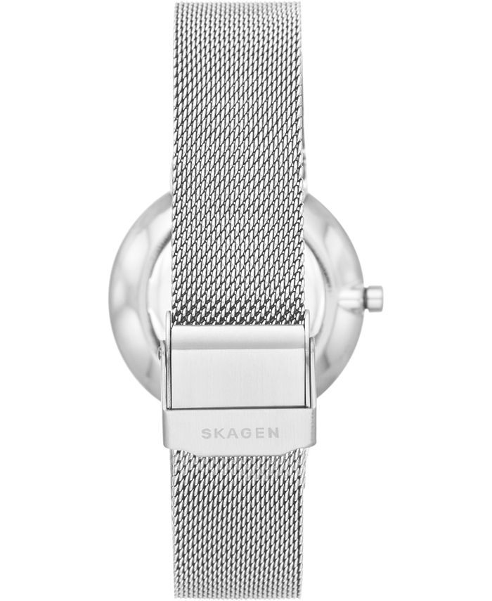Skagen Women's Annelie Stainless Steel Mesh Bracelet Watch 34mm - Macy's