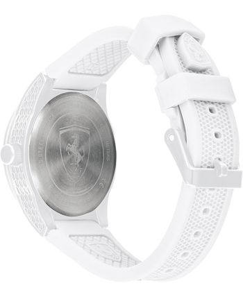 Ferrari Kid's Red Rev White Silicone Strap Watch 34mm - Macy's