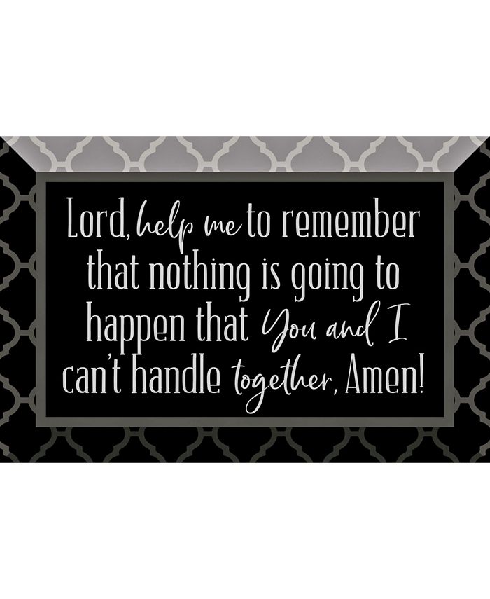 Dexsa Lord, Help Me Remember Glass Plaque with Easel, 6" x 4" - Macy's