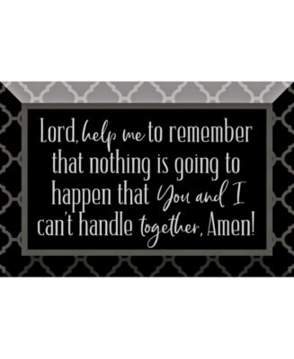 Dexsa Lord, Help Me Remember Glass Plaque with Easel, 6" x 4" - Macy's