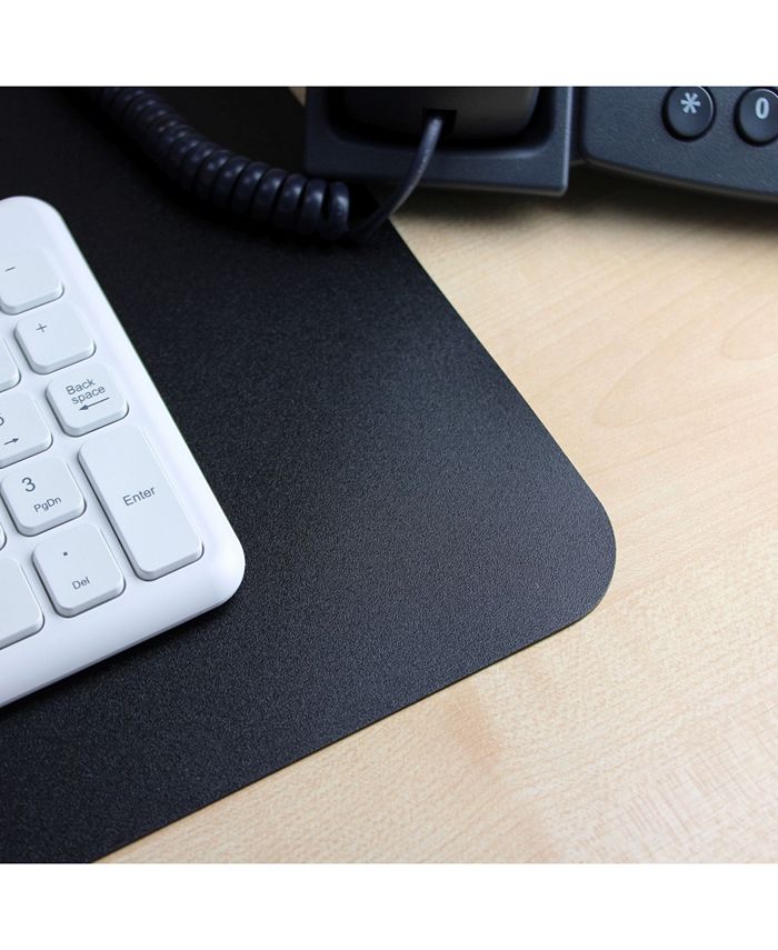 Floortex Desktex Black PVC Desk Mats Rectangular Shaped - Macy's