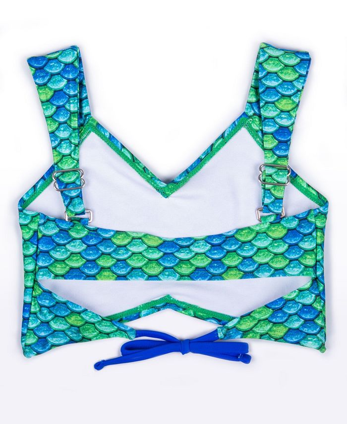 Fin Fun Big Girls Scale-Print Crop Top - Macy's