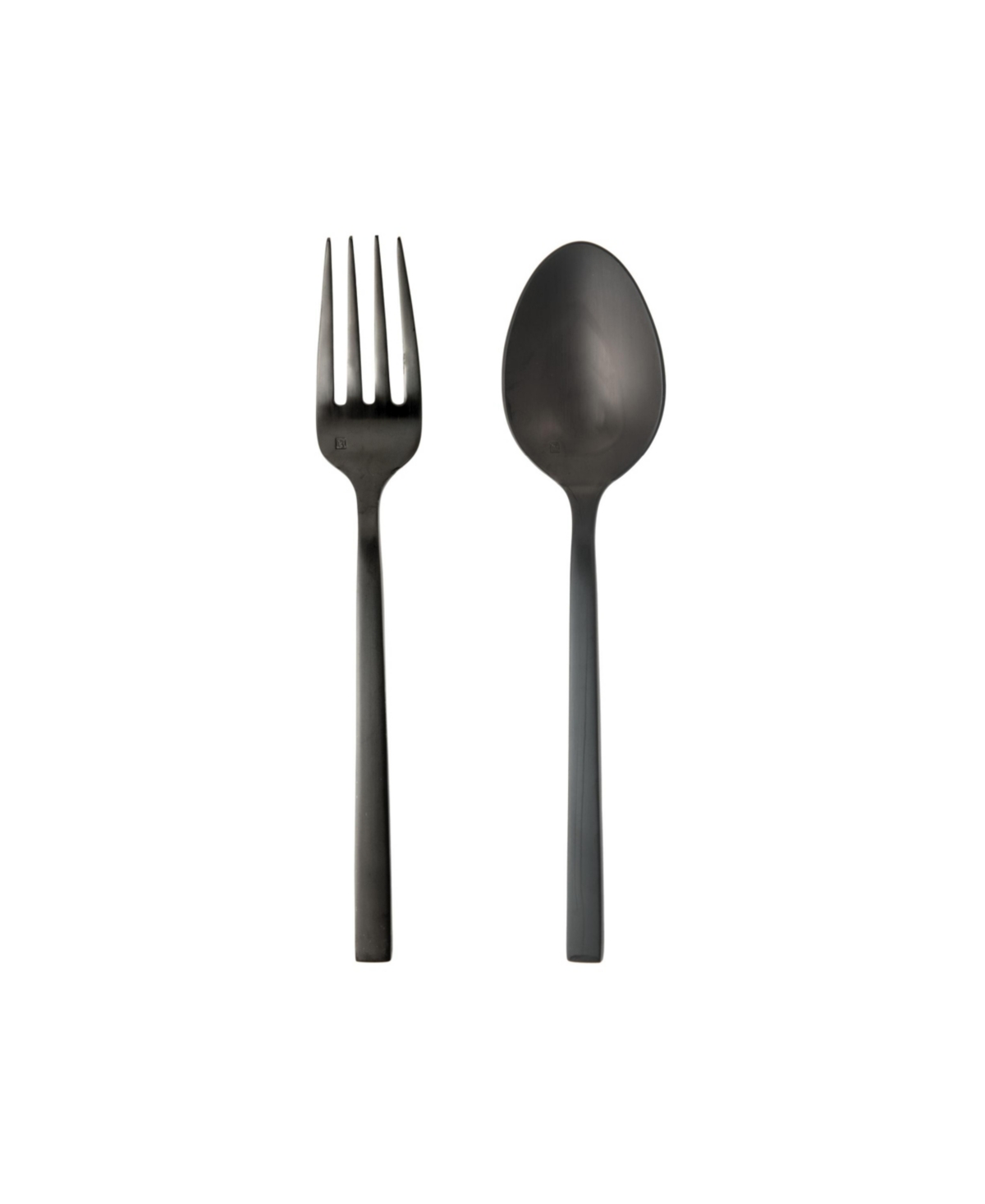 Click here for Fortessa Arezzo Brushed Black 2pc Serving Set - Br... prices