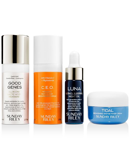 Sunday Riley 4-Pc. Starter Set & Reviews - Beauty Gift Sets - Beauty ...