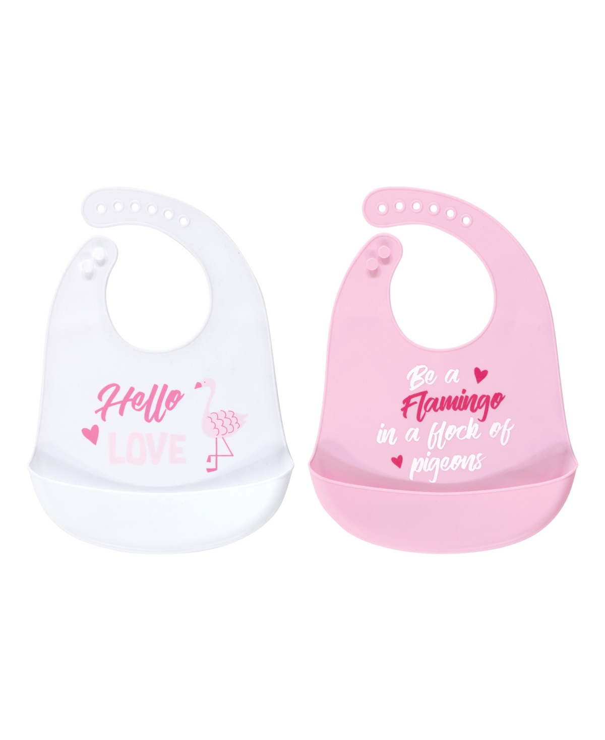 Click here for Luvable Friends Water-resistant Silicone Bibs - Pi... prices