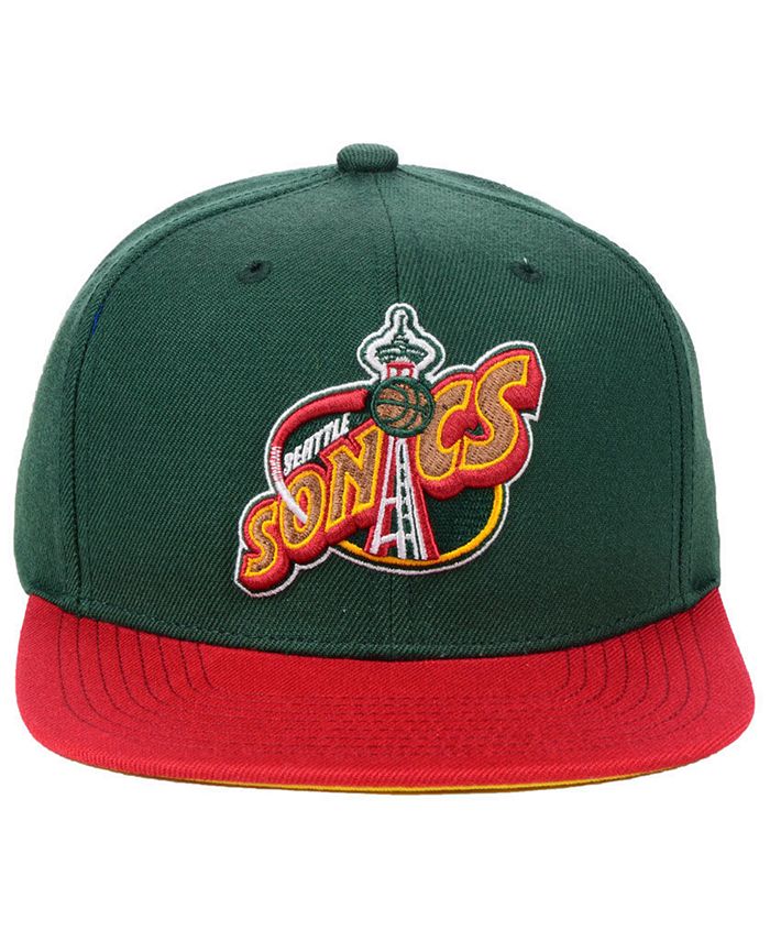 Mitchell & Ness Seattle SuperSonics 2 Tone Classic Snapback Cap - Macy's