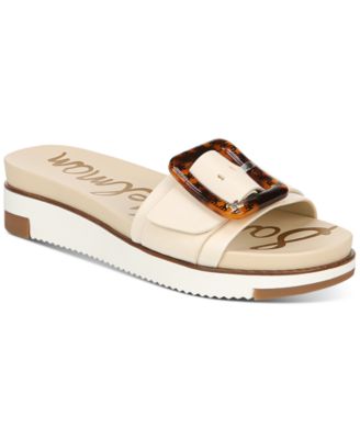 Sam Edelman Women's Ariane Platform Buckle Slide Sandals - Macy's