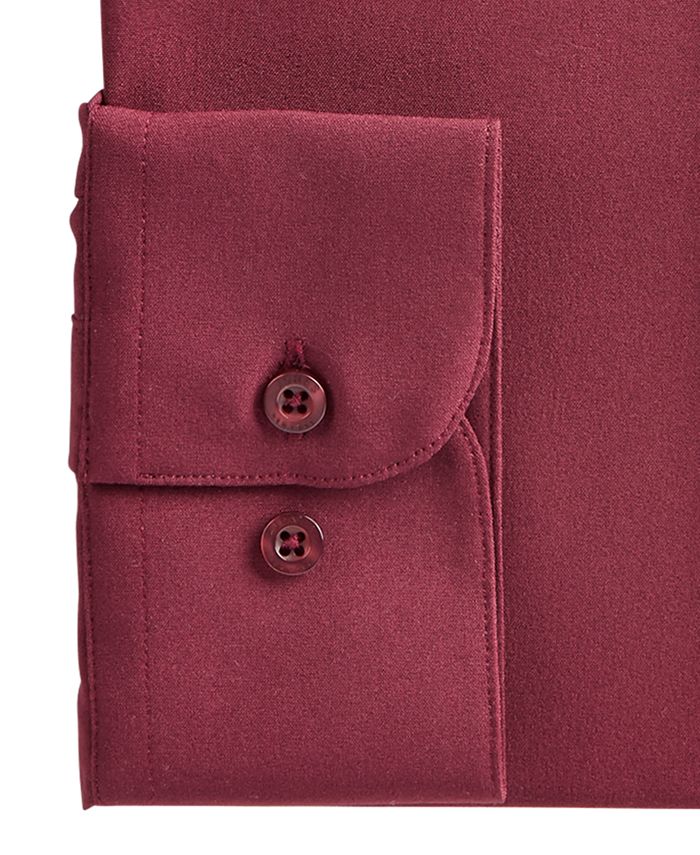 Jones New York Men's Slim-Fit Performance Stretch Cooling Tech Burgundy ...
